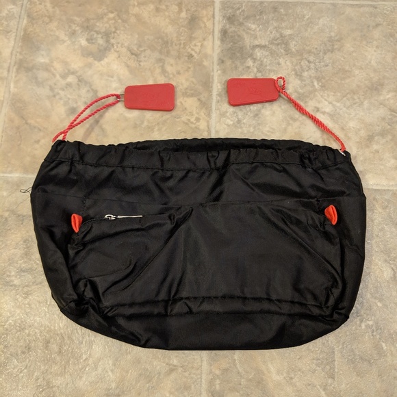 Bags | New Black Small Purse Insert Nylon Pockets | Poshmark